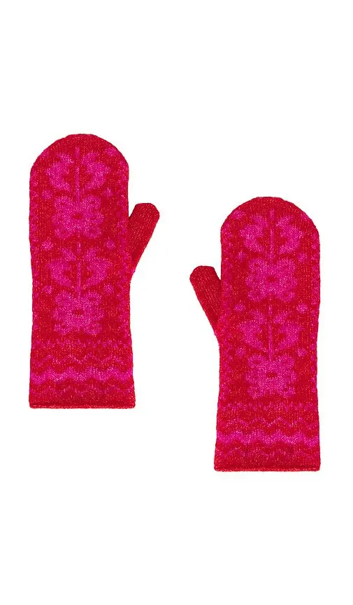 Free People Folk Mitten - Red