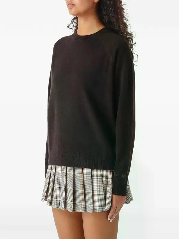 MC2 SAINT BARTH Dark Delphine Cashmere Crewneck Knit - Brown