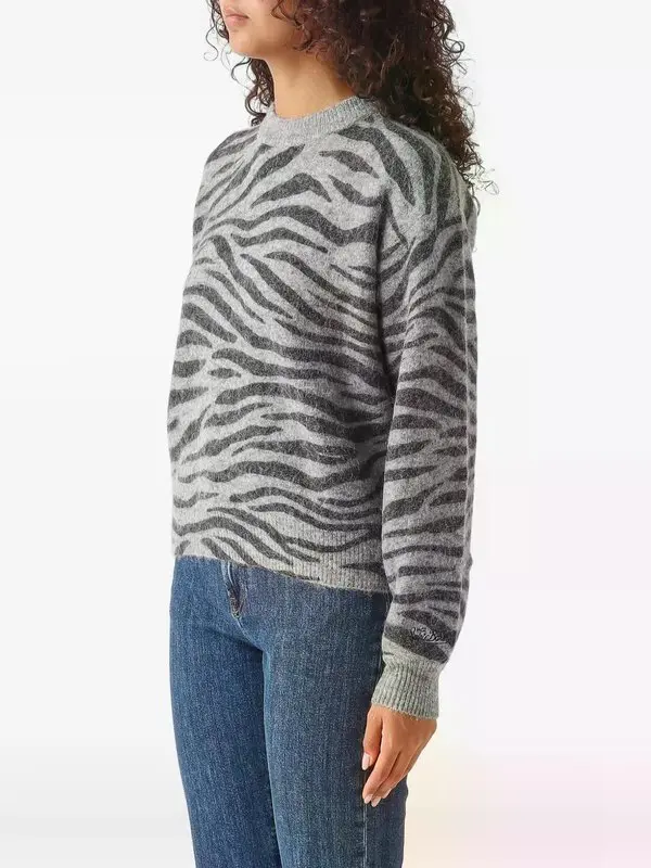 MC2 SAINT BARTH Zebra-pattern Sweater