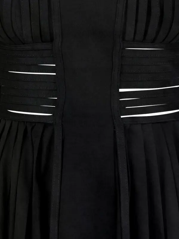 GIOVANNI BEDIN Cut-out Pleated Mini Dress