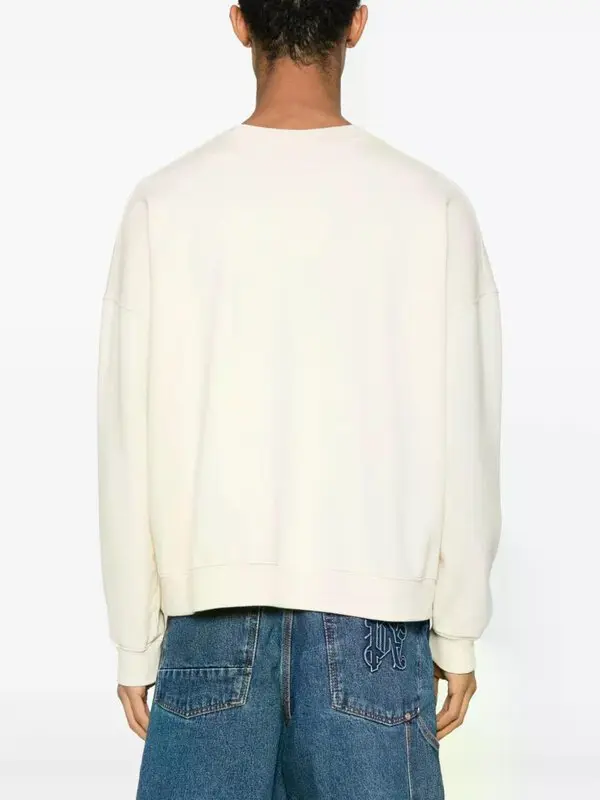 Palm Angels Dragon-monogram Cotton Sweatshirt