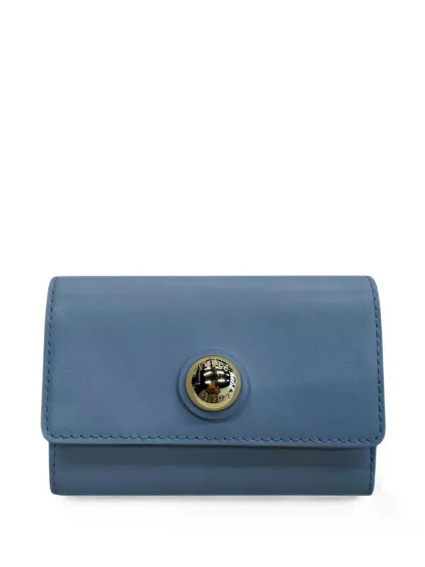 Furla Logo-engraved Button-fastening Wallet - Blue
