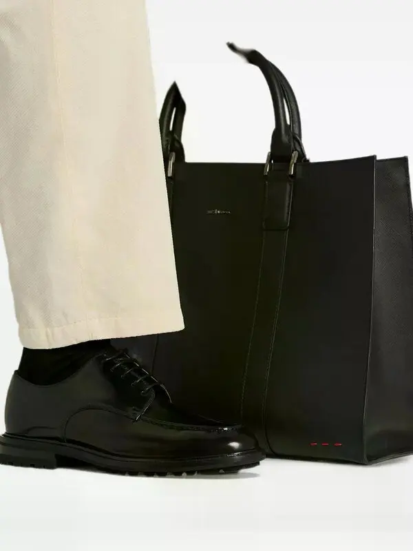 Kiton Brushed-leather Lug-sole Derby Shoes