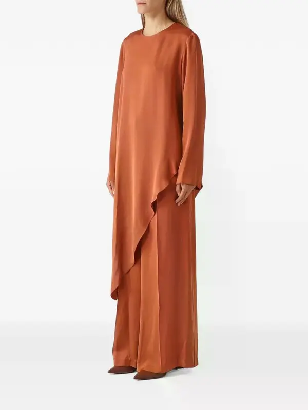 MEIMEIJ Asymmetric Long-sleeve Top - Orange