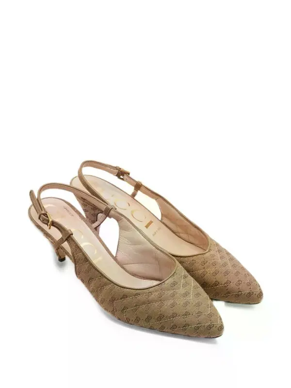 Gucci Mini Double G Slingback Pumps
