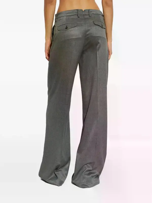 Paul & Shark Pressed-crease Wide-leg Trousers