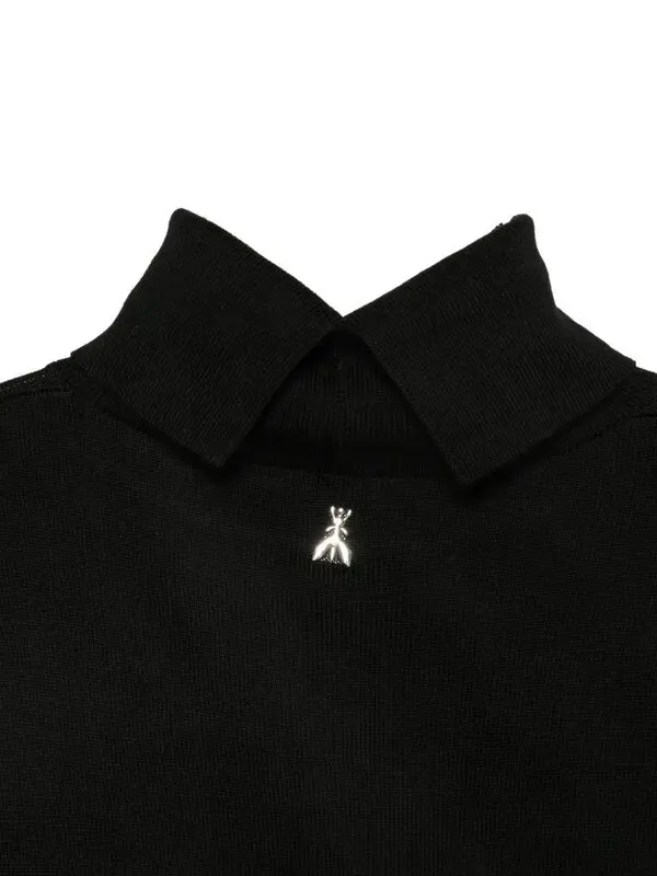 Patrizia Pepe Logo-plaque Wool Sweater