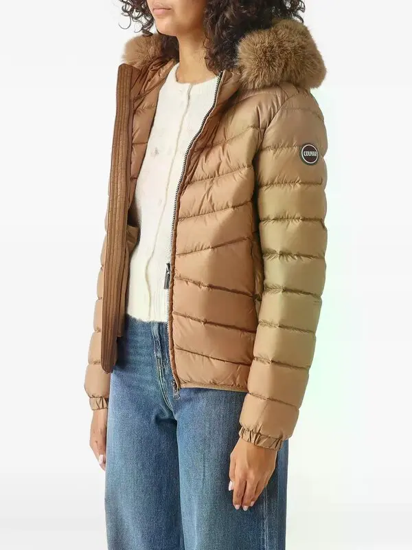COLMAR Fur-trim Quilted Jacket