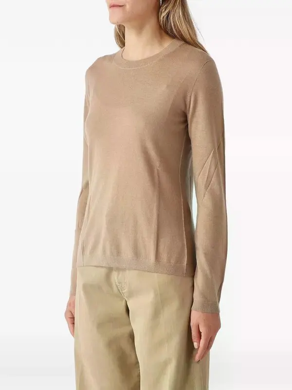 Max Mara Macina Crew-neck Long-sleeve Sweater