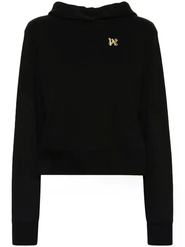 Palm Angels Dragon-monogram Cotton Hoodie