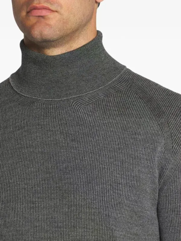 Brioni Ribbed-knit Roll-neck Sweater