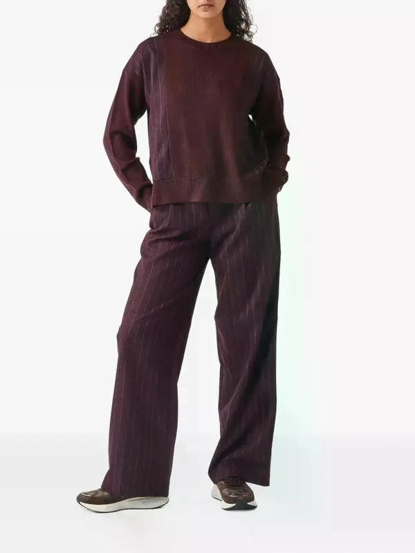 NENETTE Epicor Pinstripe Wide-leg Trousers