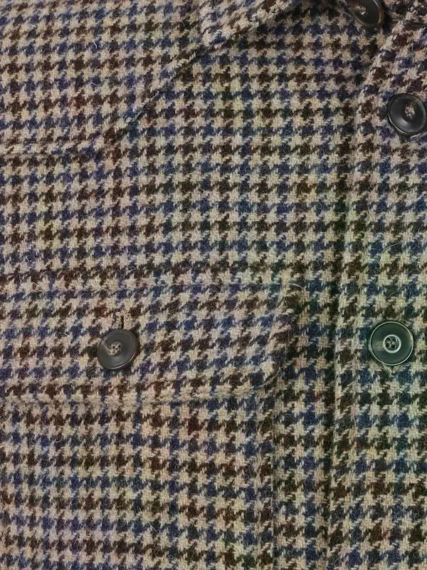 TINTORIA MATTEI 954 Houndstooth-pattern Shirt Jacket