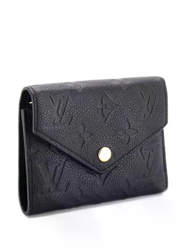 LOUIS VUITTON Victorine Wallet Monogram Empreinte Leather Small Wallets