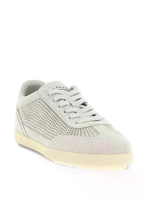 Kiton Perforated Suede Low-top Sneakers