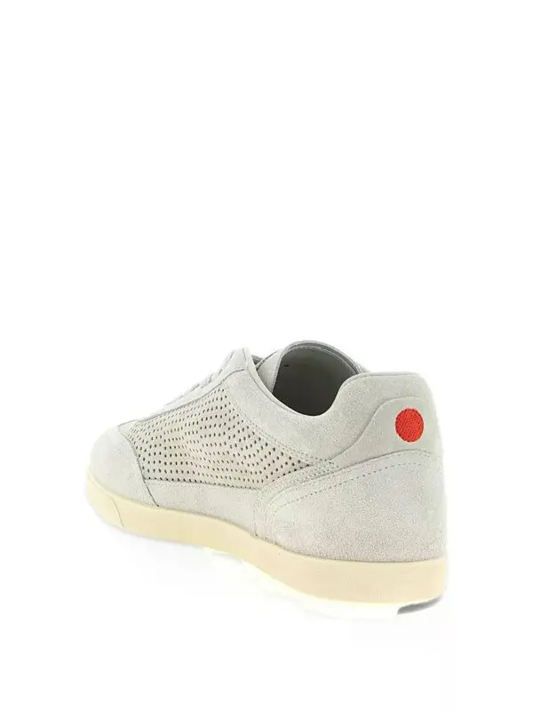 Kiton Perforated Suede Low-top Sneakers