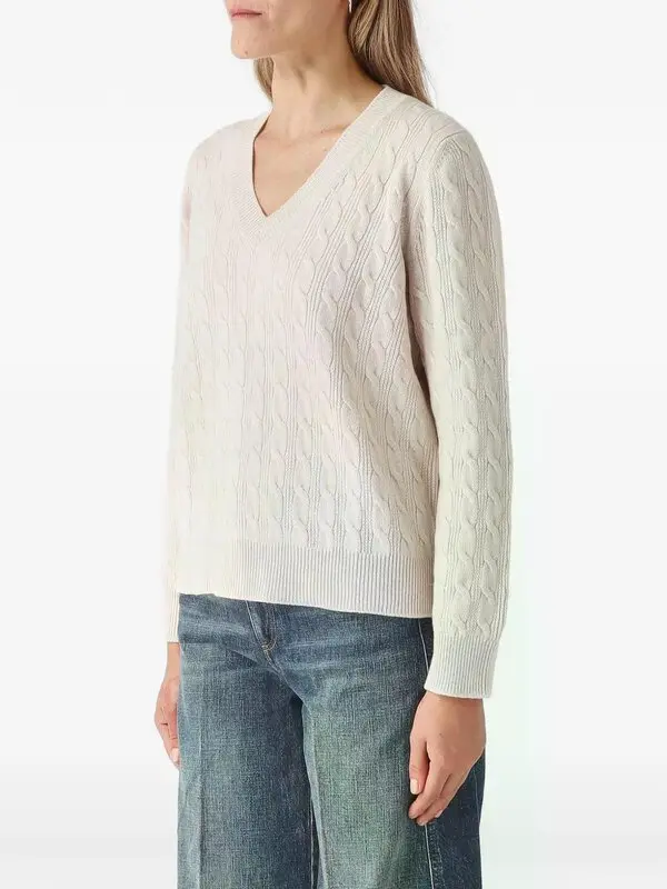 GRAN SASSO Cable-knit V-neck Sweater