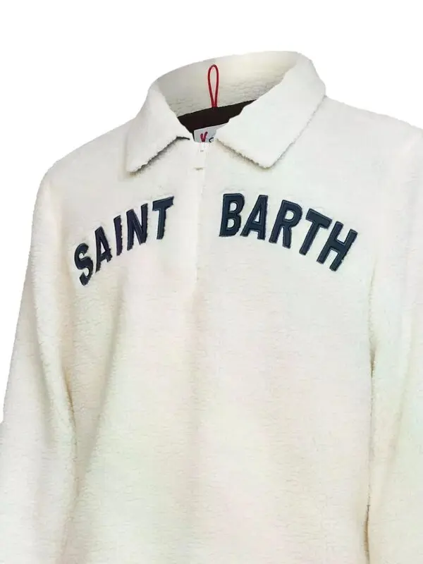 MC2 SAINT BARTH Logo-patch Quarter-zip Sweater