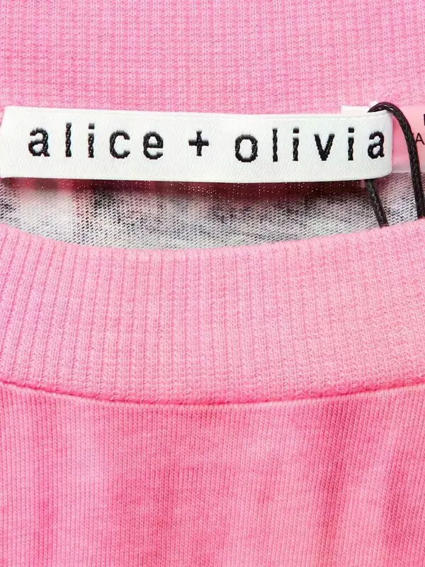 Alice + Olivia Tie-dye Cropped Tank Top