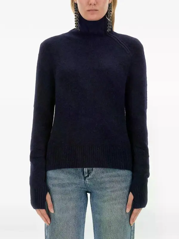 Isabel Marant Étoile Odelle Zip-detail Sweater - Blue