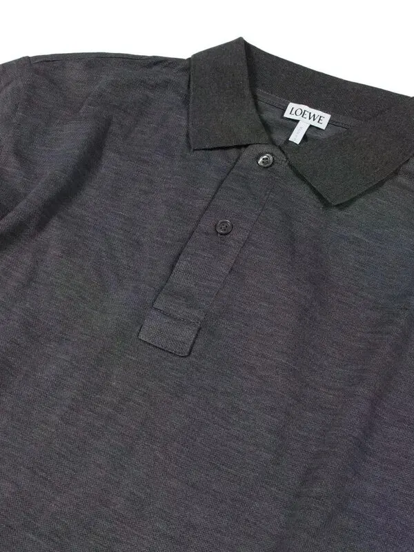 Loewe 2020s Cropped Long-sleeve Polo Shirt