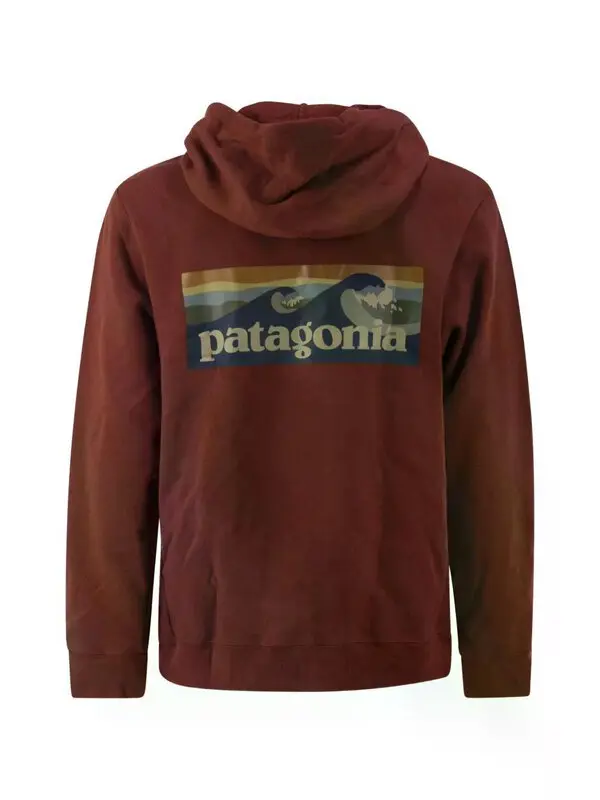 Patagonia Logo-print Pouch-pocket Hoodie - Red