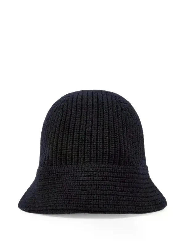 A.p.c. Ali Ribbed-knit Bucket Hat - Blue