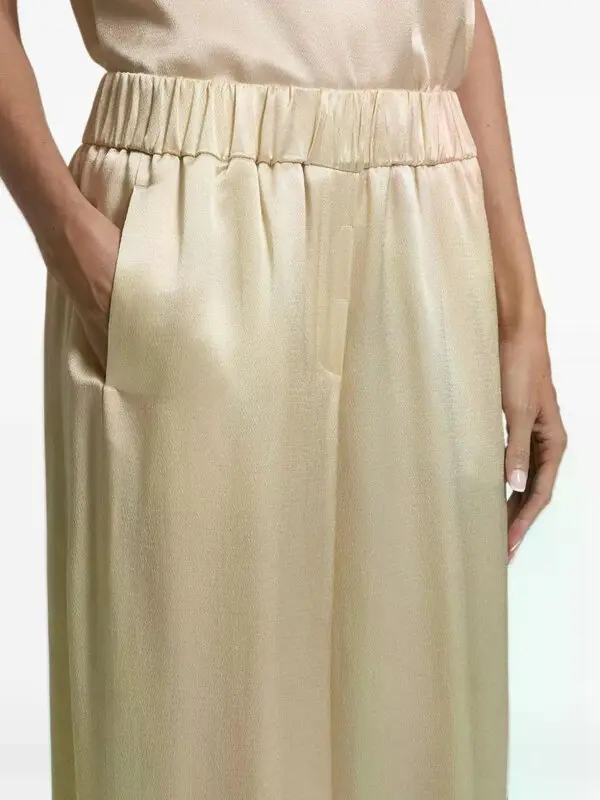 Peserico Elasticated Wide-leg Trousers
