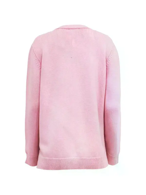 GANNI V-neck Knit Cardigan