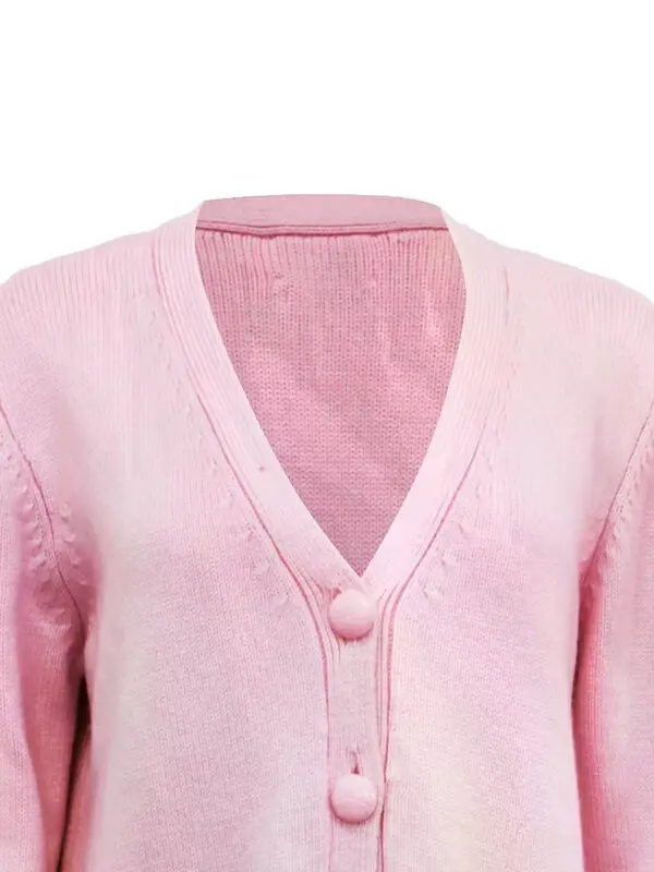 GANNI V-neck Knit Cardigan