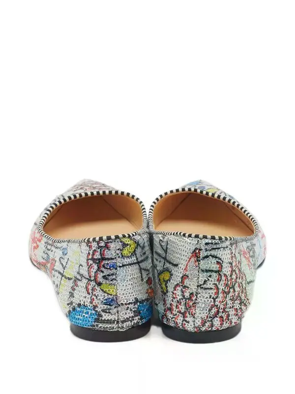 CHRISTIAN LOUBOUTIN Sequin-embellished Ballet Flats