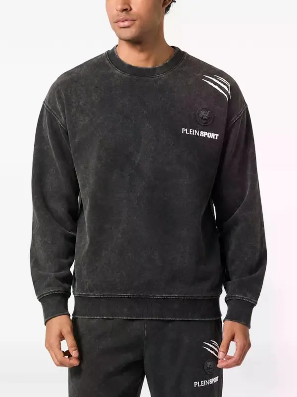 PLEIN SPORT Washed Fleece Sweatshirt