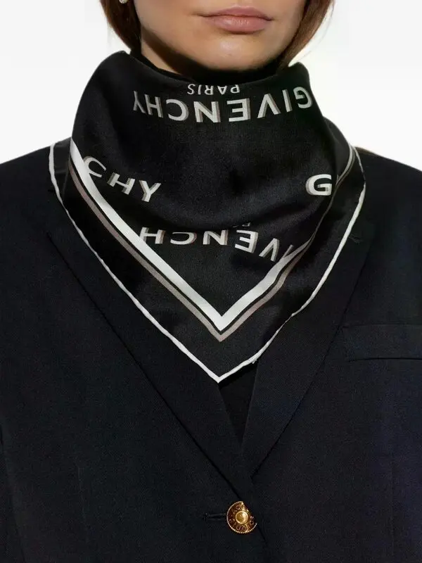 Givenchy Logo-print Silk Scarf