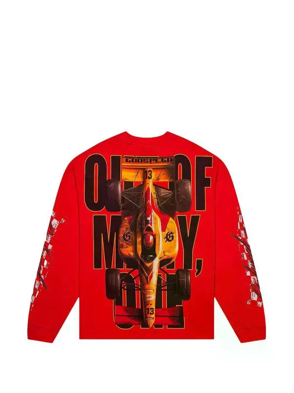 GODSPEED Graphic-print Long-sleeve Sweater