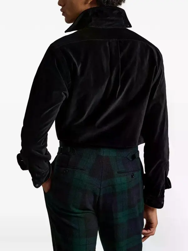 Polo Ralph Lauren Classic Fit Martini Bear Velvet Shirt