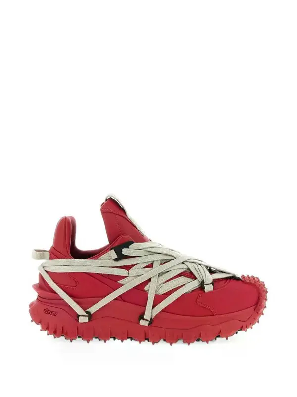 Rick Owens X Moncler Megalace Sneakers - Red