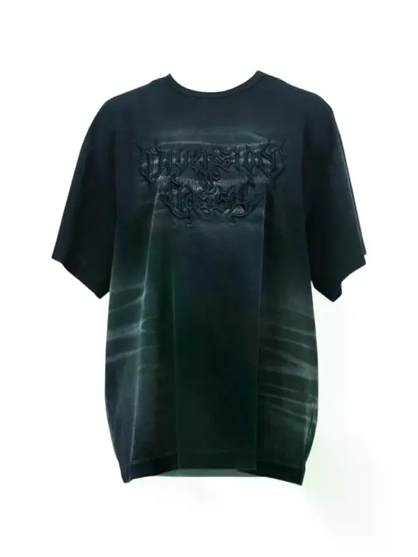 JUUN.J Embroidered Garment-dyed T-shirt