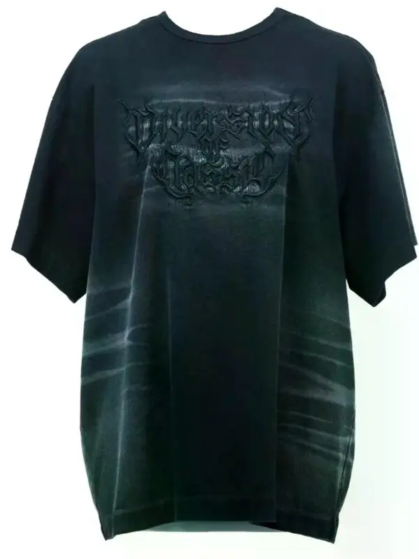 JUUN.J Embroidered Garment-dyed T-shirt