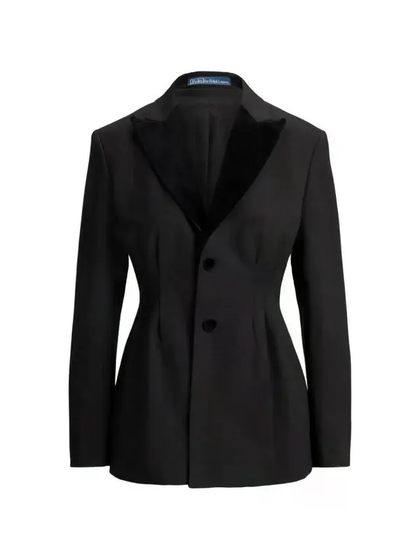 Polo Ralph Lauren Pleated Tuxedo Jacket - Black