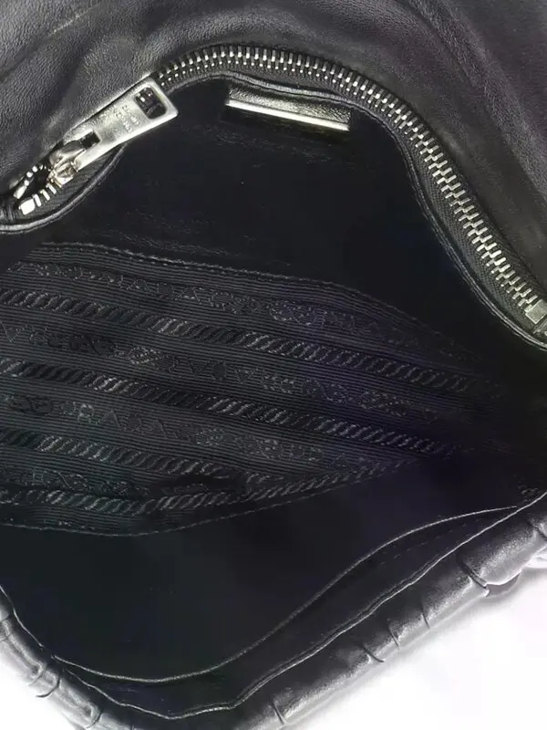 Prada Dual Strap Flap Bag Nappa Gaufre Crossbody Bag