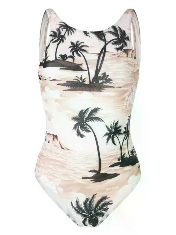 Palm Angels All-over Graphic-print Swimsuit