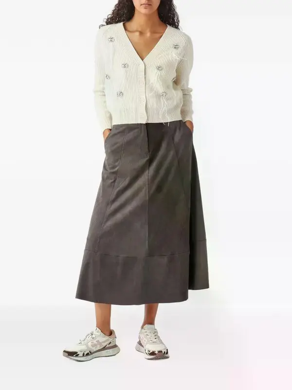 NENETTE Ginko Paneled A-line Midi Skirt