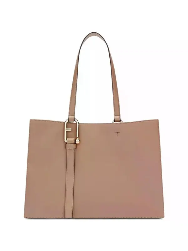 Furla Arch-detail Leather Tote Bag