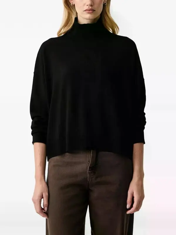 Patrizia Pepe High-neck Sweater - Black