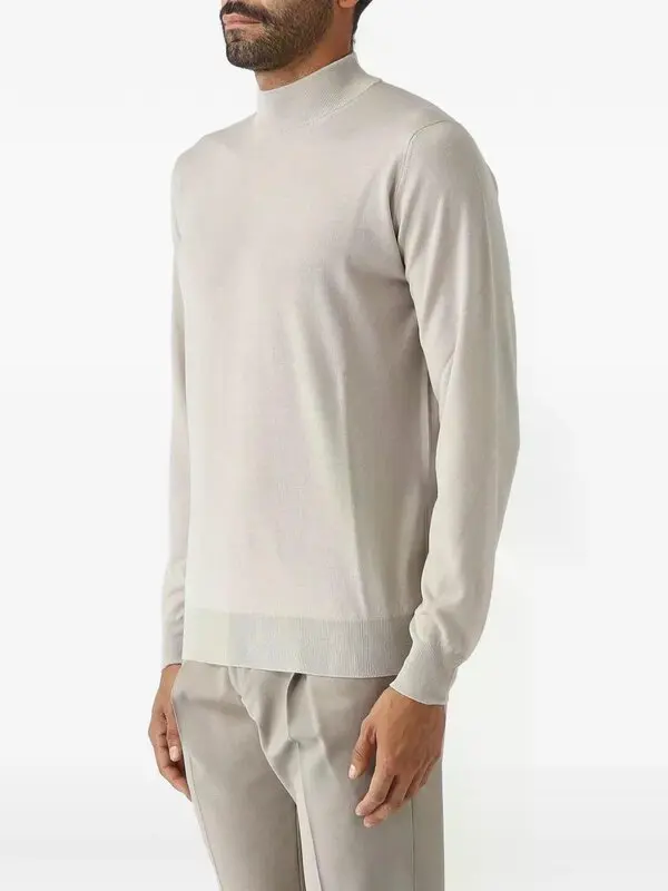 FILIPPO DE LAURENTIIS Mock-neck Long-sleeve Sweater