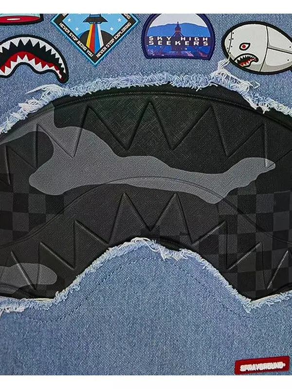 SPRAYGROUND Tear 3am Global Stopover Patch-detail Backpack