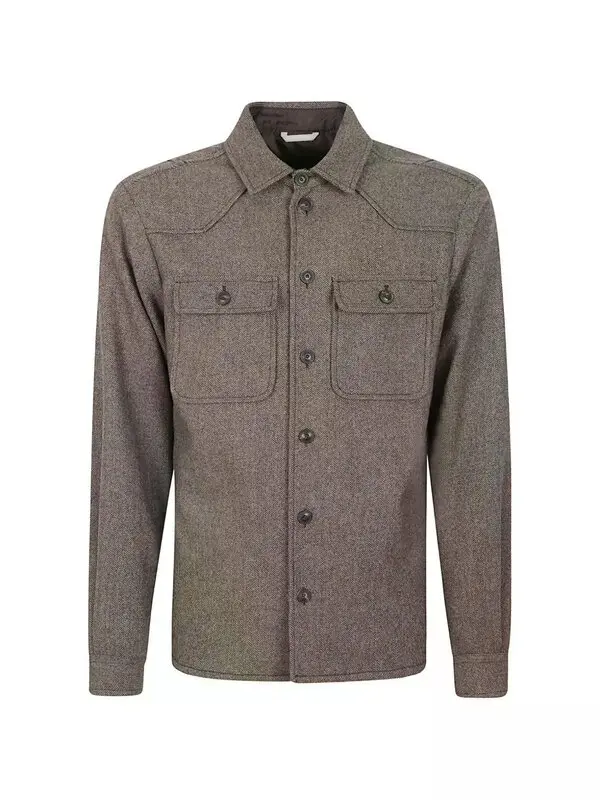 TINTORIA MATTEI 954 Herringbone-pattern Jacket