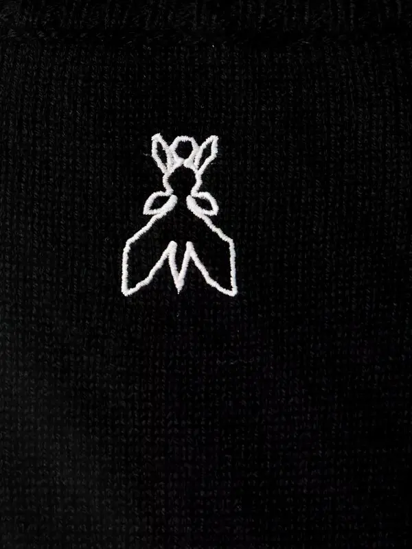 Patrizia Pepe Intarsia-knit Logo-embroidered Sweater