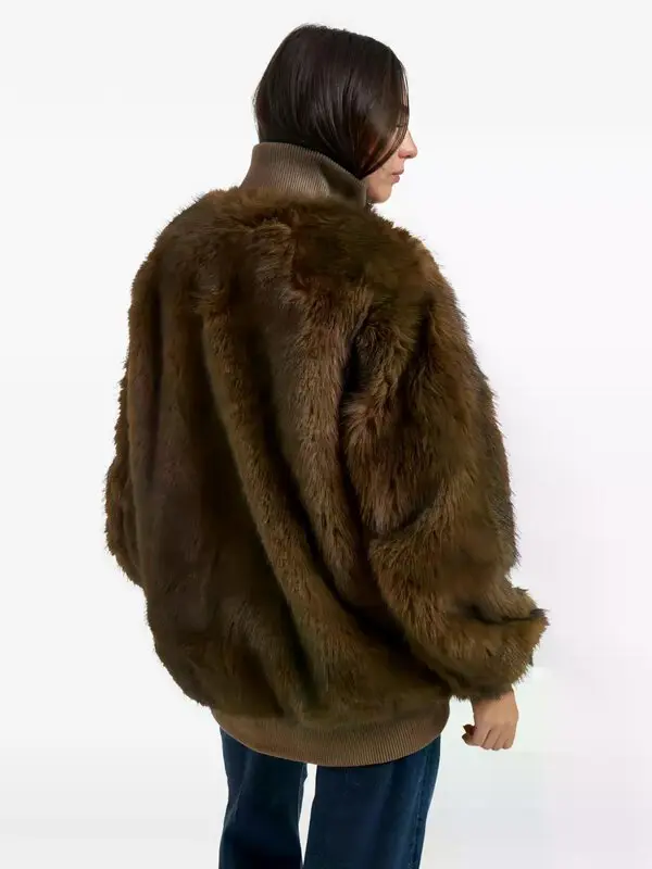 CANADIAN Argyle Faux-fur Jacket
