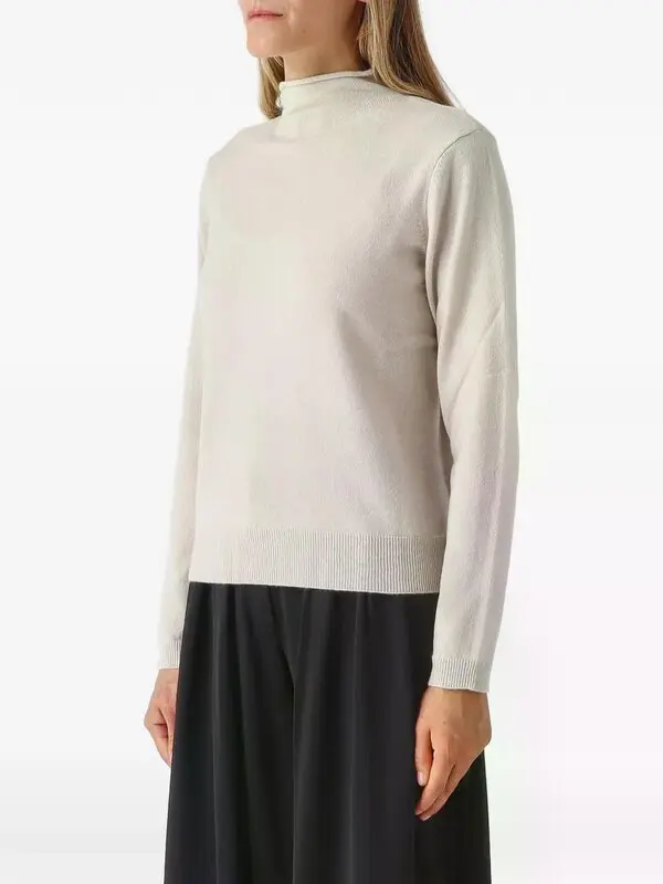 Max Mara Biada High-neck Ribbed-trim Sweater